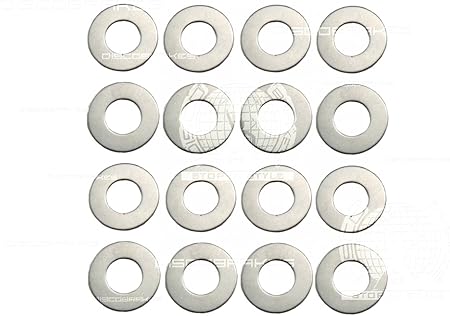 16 Stainless Steel Disc Brake Caliper Alignment Shims 0.3mm 0.5mm 1mm ...