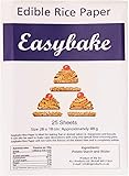 Edible Wafer Rice Paper 25 Sheets A4 sized plain white: Amazon.co.uk ...