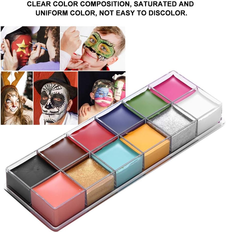 12-color Halloween Body Paint, Fat-based Cosmetic Paint, Dramatic ...