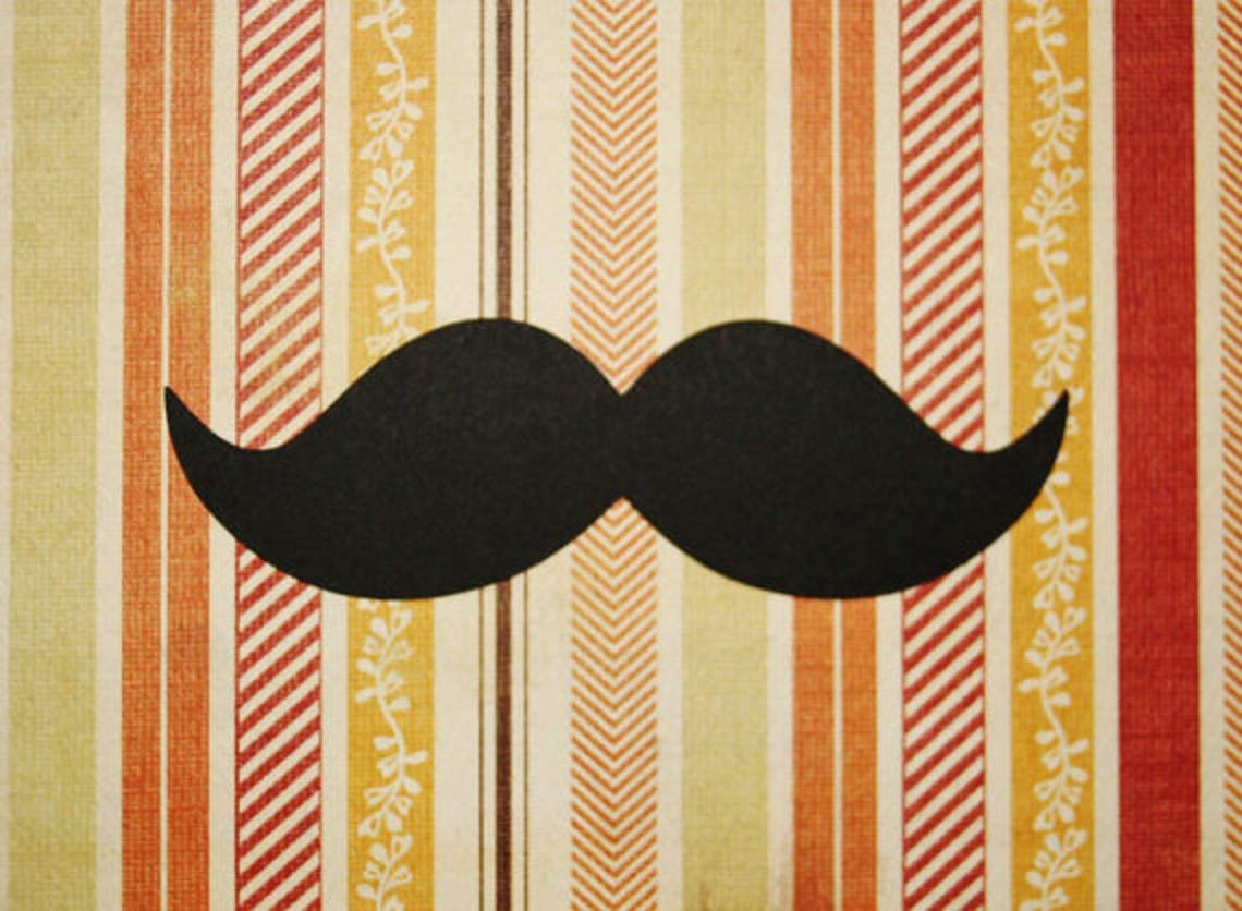 Amazon.com: Paper mustache cutouts, 4 inch wide, 20 pieces: Handmade