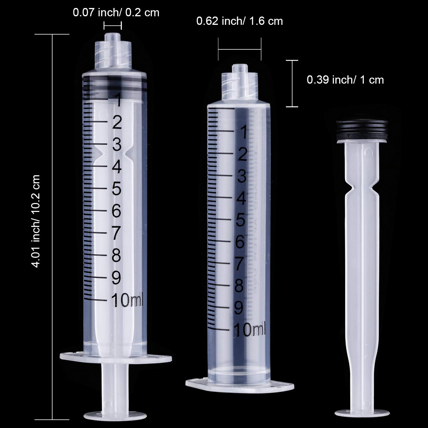Mua TecUnite 20 Pack Syringe Without Needle, Plastic Curved Syringes ...
