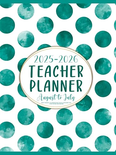 2025-2026 Teacher Planner: Monthly and Weekly Class Organizer August ...