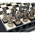 Amazon.com: Skeleton Slayer Gothic Skull Chess Set W/High Gloss Black ...