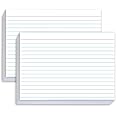 Amazon.com : 100 Pcs Index Cards 5x7 Ruled - Pinovk Flash Cards for ...