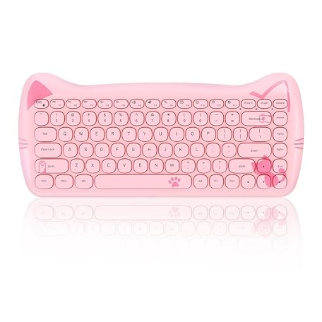 Mua NACODEX 84 Key Cute Bluetooth Keyboard, Portable Thin Wireless ...