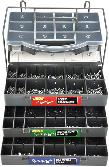 Amazon.com: Assorted Screws Set, 1200PCs Screw Assortment Kit with Wall ...