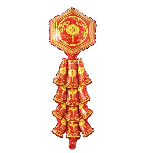 2020 Chinese red bag Happy New Year Firecracker red envelope Helium ...