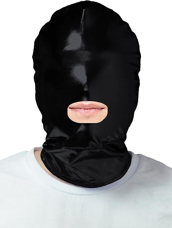 Amazon.com: VSVO Mouth Hole Metallic Masks: Clothing