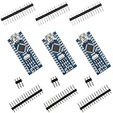 ELEGOO 3 Pièces Carte Nano V3.0 CH340 ATmega328P Micro Contrôleur ...