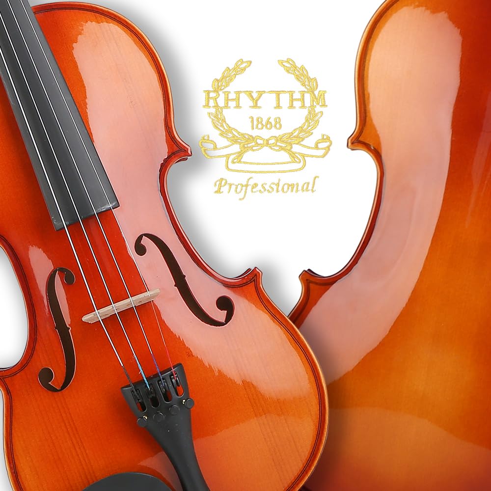 Rhythm 4/4 Violin Set Full Size Violin Set For Beginners With Hard Case ...