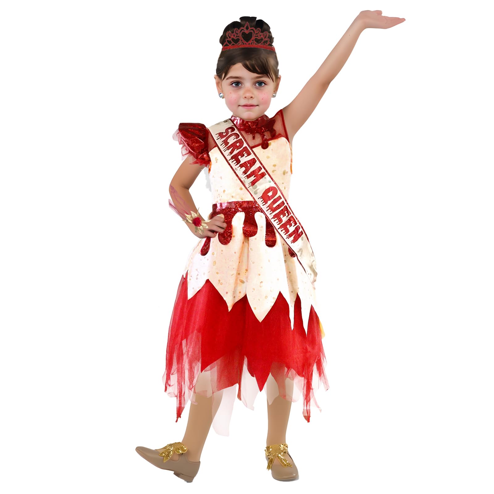 XXLOG Zombie Queen Costume for Girls,Christmas Halloween Costumes for ...