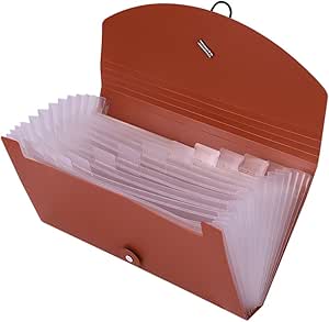 Amazon.com : 13 Pockets Expanding File Folder A5 A6 Envelope Wallet ...