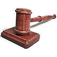 Amazon.com: Gavel and Sound Round Block Set - Handmade Wooden Gavels ...