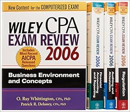 Wiley CPA Exam Review 2006 (Wiley Cpa Examination Review (4 Vol Set ...