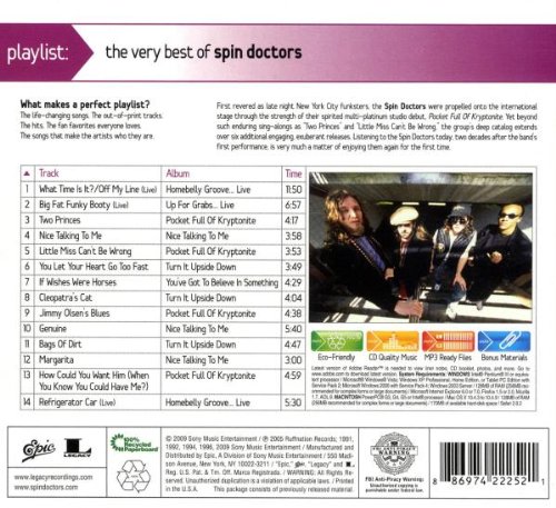 Disco de Spin Doctors: «Playlist: The Very Best of the Spin Doctors»