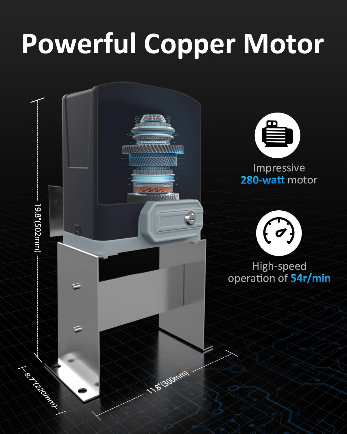 Mua GateNear Automatic Sliding Gate Opener, Electric Chain Drive Gate ...