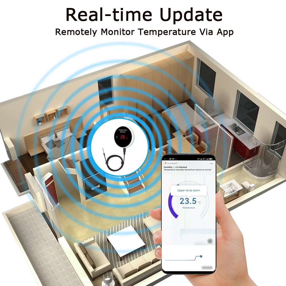 Mua WiFi Smart Thermometer: WiFi Temperature Sensor with 1M Waterproof ...