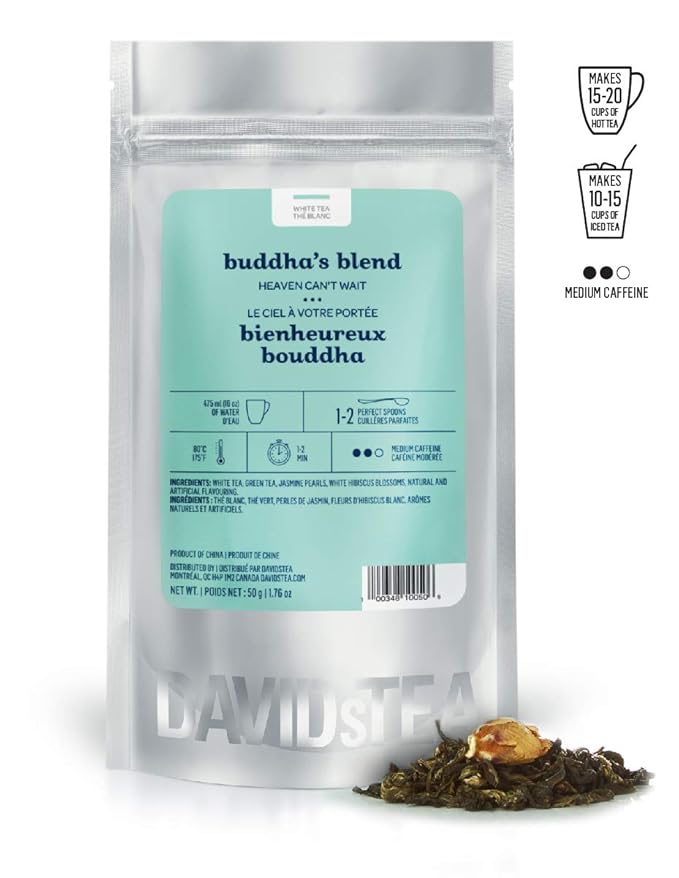 Amazon.com : DAVIDsTEA Buddha's Blend Loose Leaf Tea, Premium Relaxing ...