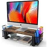 Amazon.com: COOGOU Black Desk Monitor Stand Riser for Computer Monitor ...