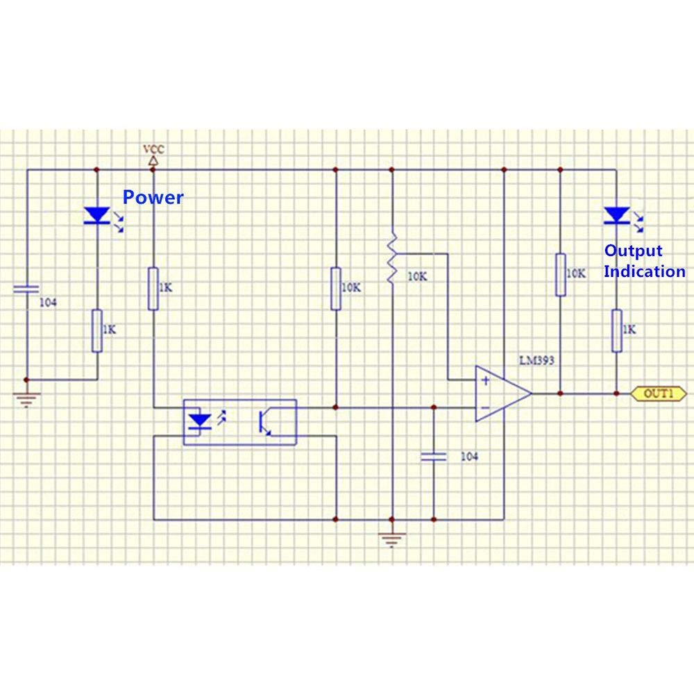Mua 5Pcs Speed Measuring Sensor LM393 Speed Measuring Module Tacho Sensor Slot Type IR ...