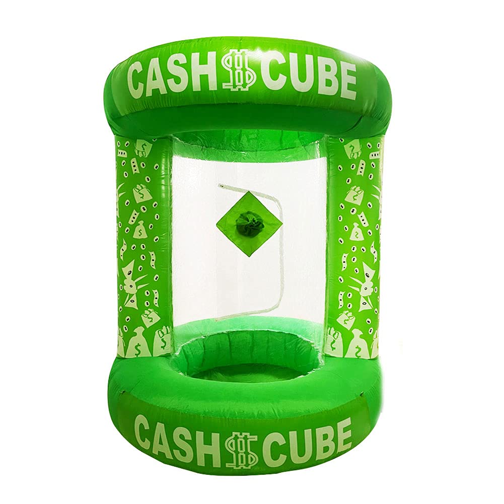 TONGFUSHE Inflatable Cash Cube Booth Inflatable Cube Cash Grab Machine ...