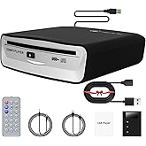 Amazon.com: POSSPO CD DVD Player for Car with USB Port AUX Port, Portable External CD Player ...