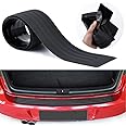 Amazon.com: Advgears Rear Bumper Protector Guard Universal Black Rubber ...