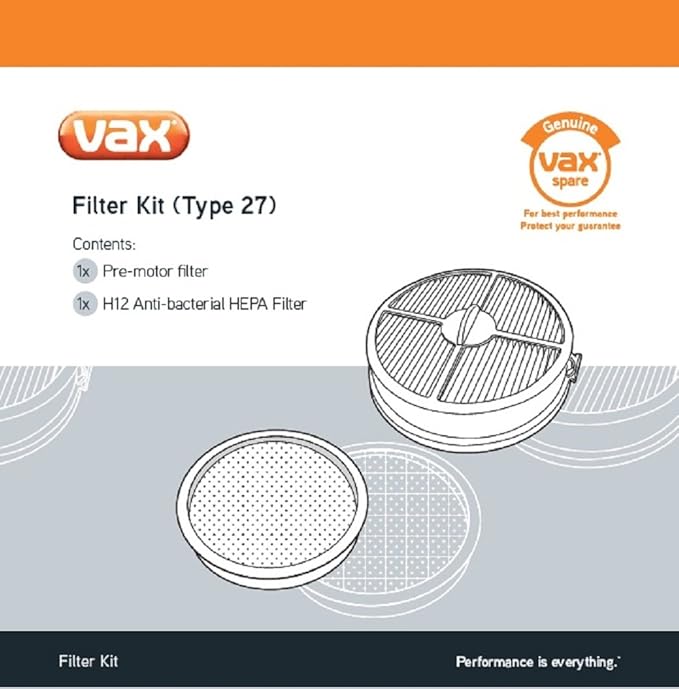 Vax Genuine Filter Kit (Type 27) - Air Upright: Amazon.co.uk: Kitchen ...