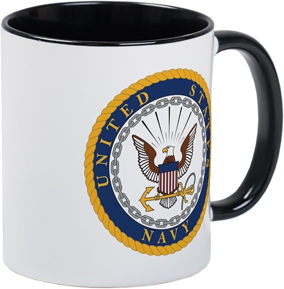 Amazon.com: CafePress US Navy Emblem Unique Coffee Mug, Coffee Cup ...