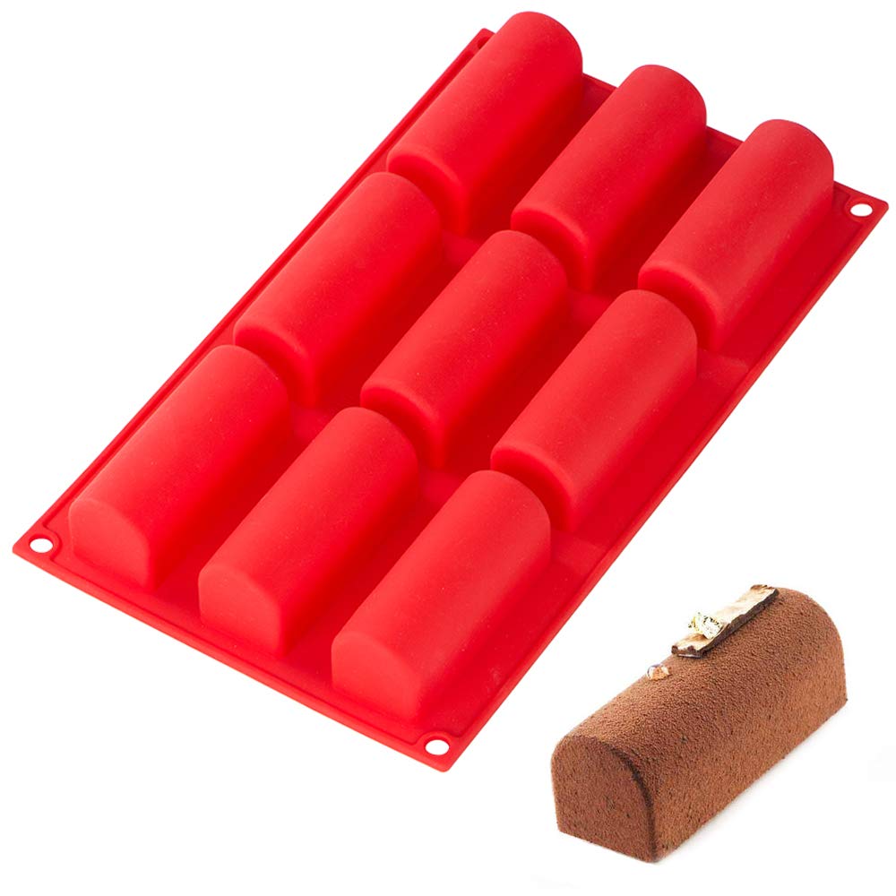 Mua Webake Twinkie Pan Silicone Mini Log Cake Mold For 3D Cylinder ...