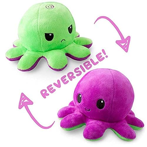 TeeTurtle - The Original Reversible Octopus Plushie - Green + Purple ...