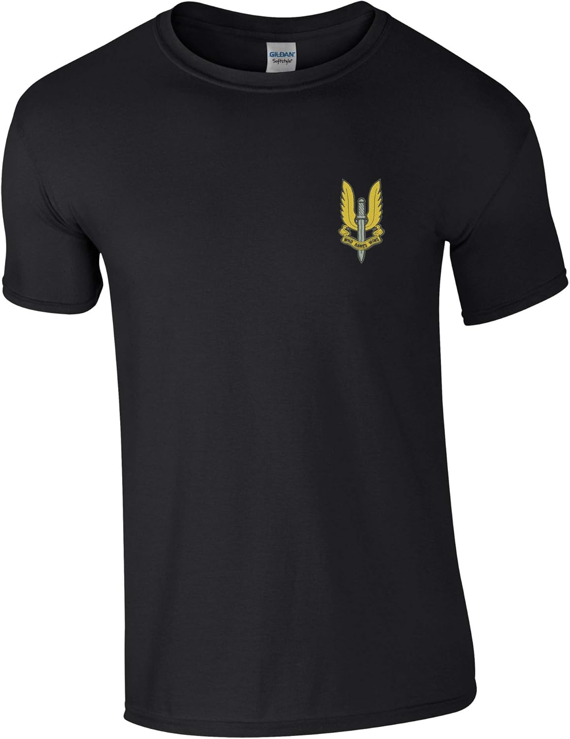 Embroidered SAS Special Air Service Insignia Mens T Shirt British Army ...