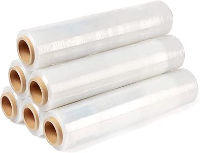 Rollo de plástico para enrollar (300 m x 20 my x 500 mm), transparente ...