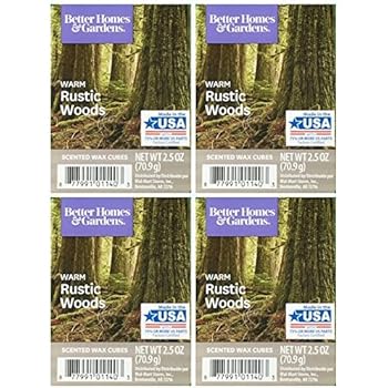 Amazon.com: Better Homes and Gardens Warm Rustic Woods Scented Wax ...