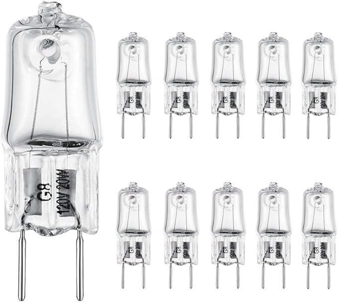 G8 20W 120V Halogen Light Bulbs T4 Typ WB25X10019 Replacement for GE ...