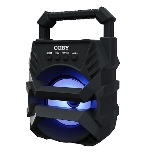 Coby Portable Bluetooth Speaker, Wireless PA System with Microphone ...