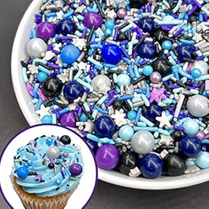 Amazon.com: Galaxy Sprinkles | 8 Ounces | Star Sprinkles | Jimmies ...