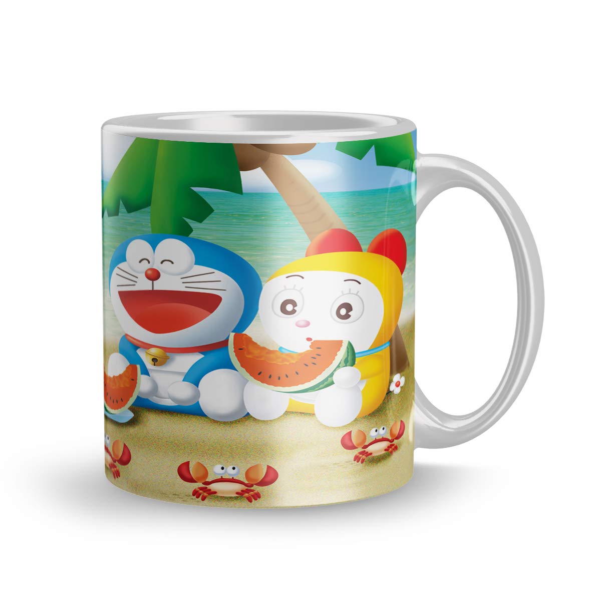 Buy THE NK Store Ceramic Beautiful Doraemon Cartoon Design Printed ...