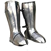 Amazon.com: Medieval Gothic Sabatons Knights Larp Armor leg guard Shoes ...