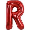 Amazon.com: TONIFUL 40 Inch Large Bright Red Letter Balloons A-Z, Giant ...
