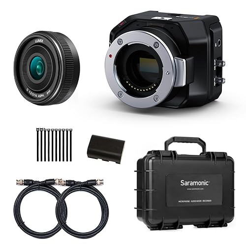 Blackmagic Design Micro Studio Camera 4K G2 Bundle with 14mm Lens, LP ...