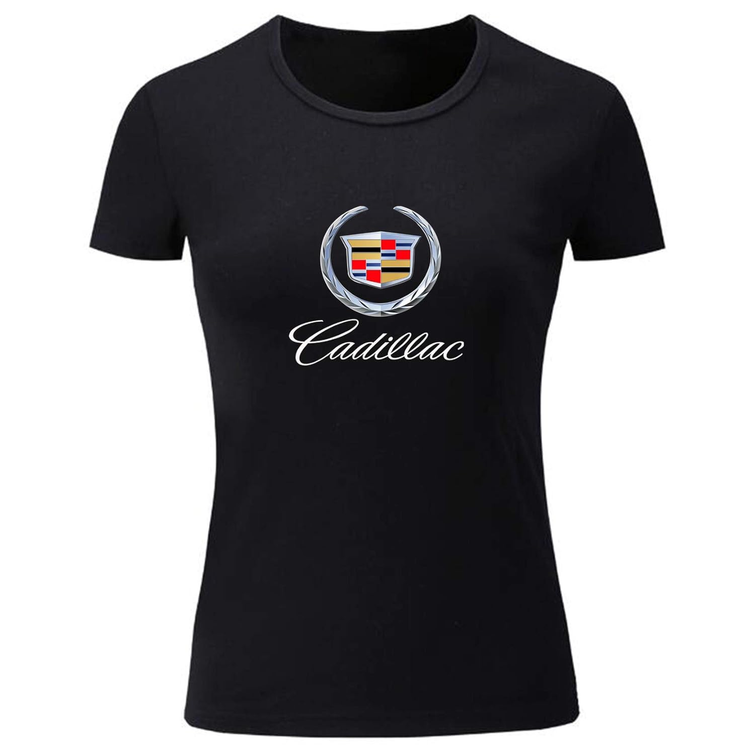 Buy Women's Short Sleeve T-Shirts for Cadillac Cars (Black Small) at ...