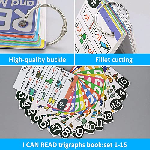 Phonics Games with Pictures & Sentences for Kids, Flash Cards for 3-8 ...