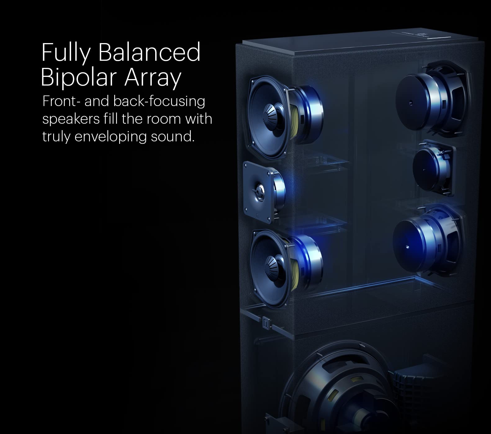 Mua Dymension DM70 Large Tower Speaker, with Adjustable Bipolar Arrays ...