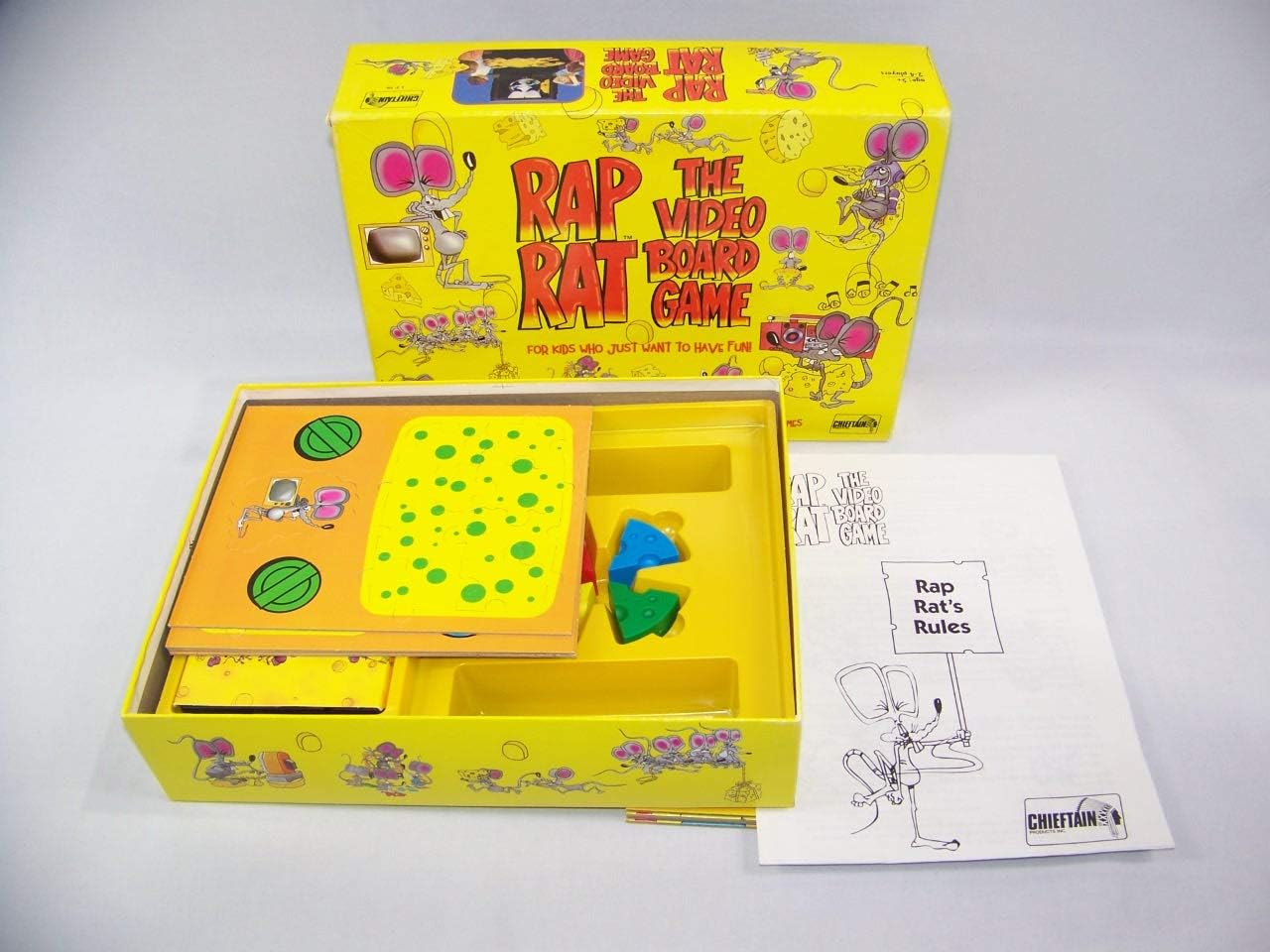 Amazon.com: Rap Rat 1992 The Video Board Game: Toys & Games