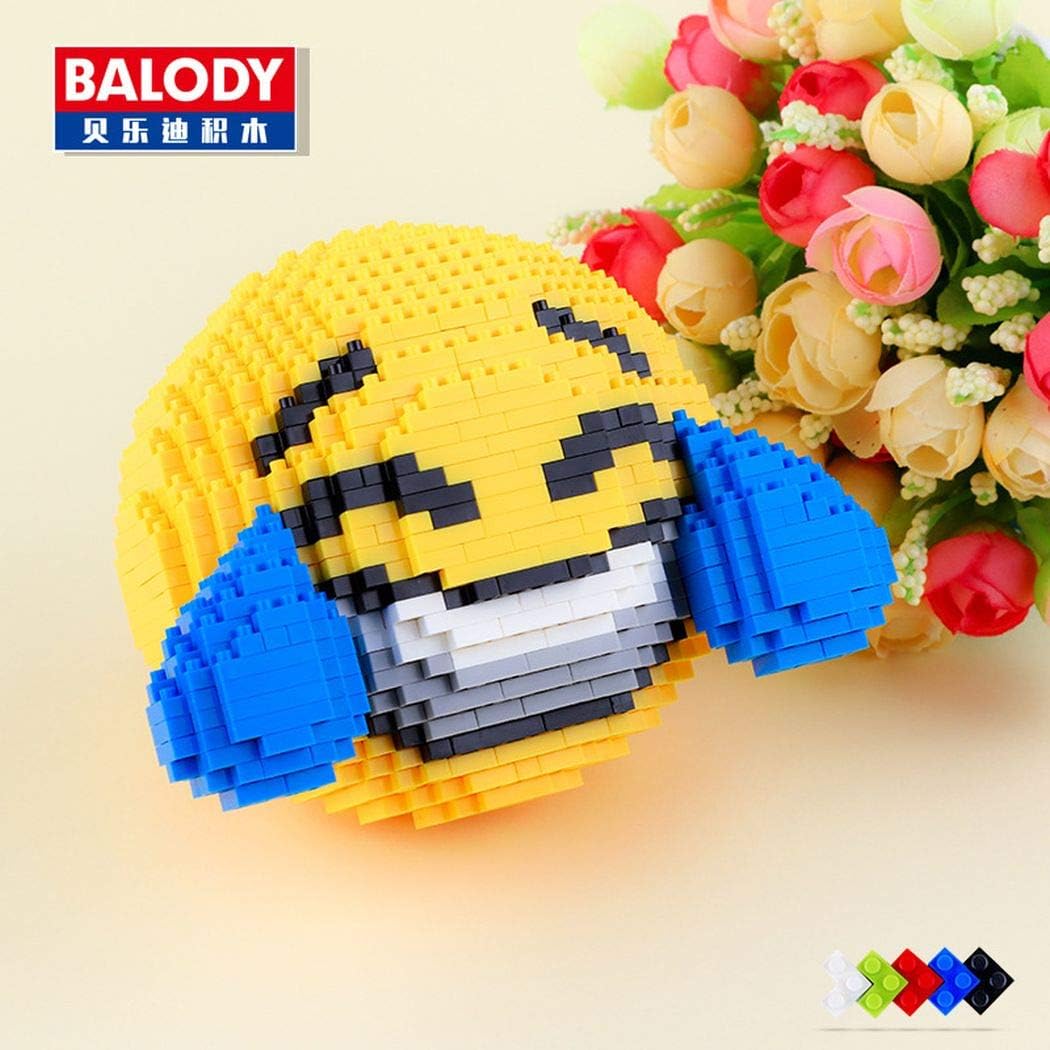 Balody Emoticon with tears of laughs / happiness. Figure to assemble with nanoblocks. – BigaMart