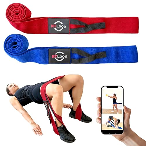 Fabric Long Loop Resistance Bands with Door Anchor and Workout ...