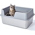 Amazon.com: LEGOURNS Stainless Steel Litter Box, 19.5"x13.6"x10"(Height ...