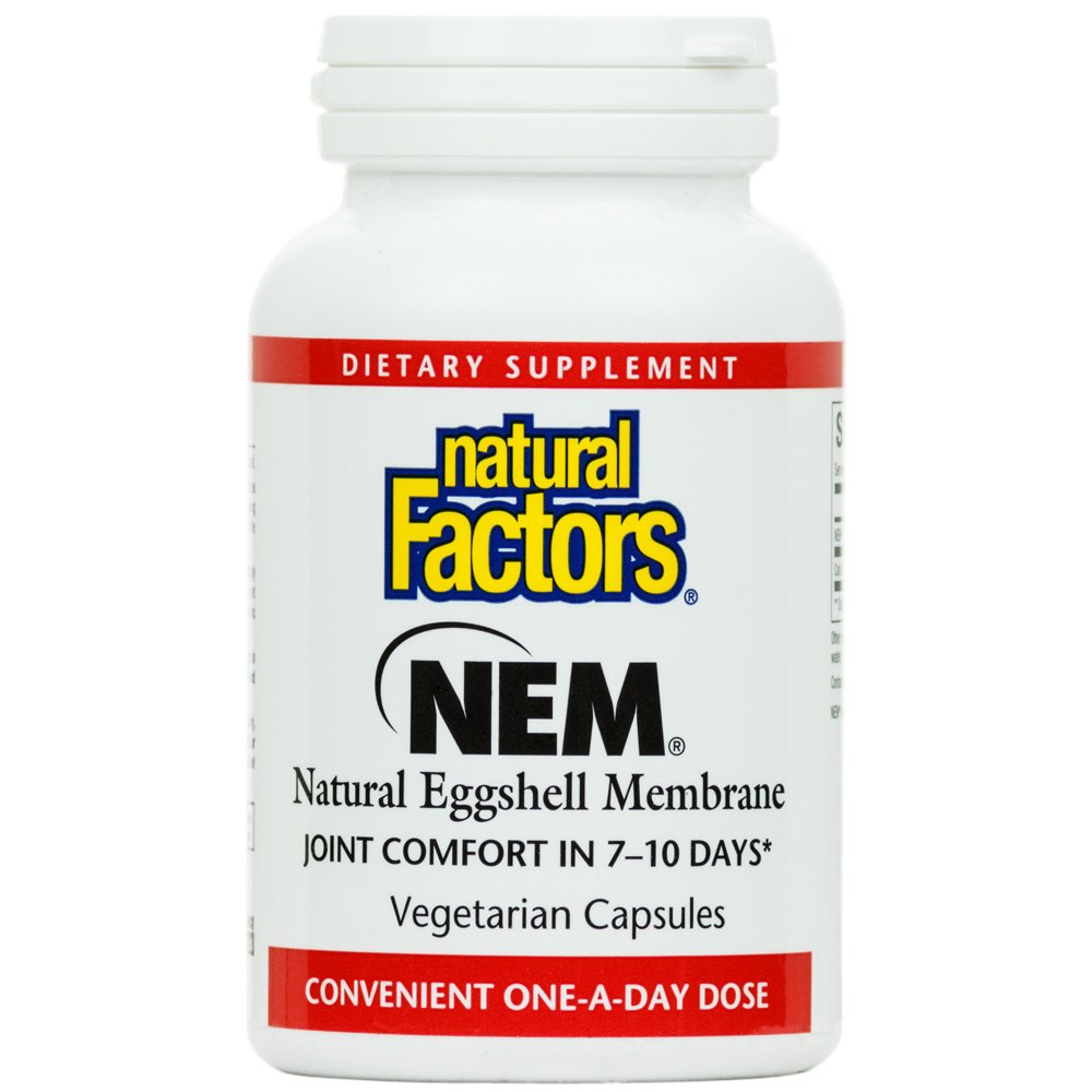 Amazon.com: Natural Factors - NEM Natural Eggshell Membrane 500mg ...