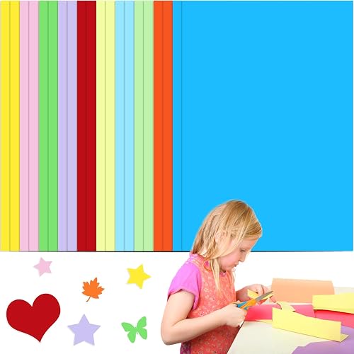 ArtCute 20 Sheets Colored Cardstock Paper - 250gsm Thick Colored Card ...